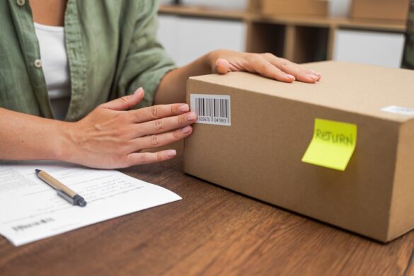 Sendungsstatus: "Processed in the parcel center of origin"
